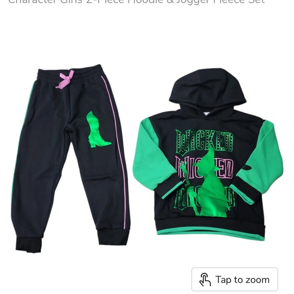 Disney | Matching Sets | Disney Wicked Kids Outfits New Tag Set Black ...